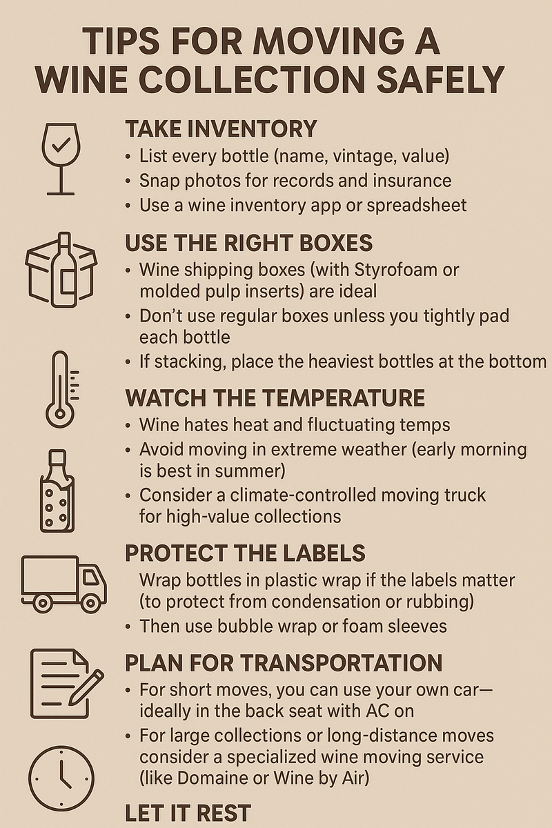 Tips for your moving wine collection safely – Bags of Room